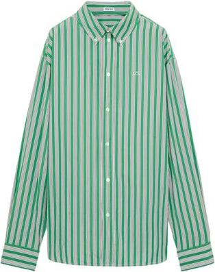 Loewe Chemise ray&eacute;e en popeloine coton