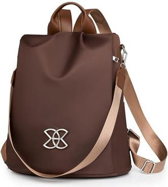 Generic Sac à dos antivol pour femme, sac à dos de voyage - Sac à dos tendance léger et décontracté, marron, Refer to description