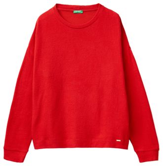 Benetton Damen Maglia G/C M/L 3q413m08a Pullover, Crimson 2z4, Small