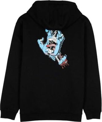 Santa Cruz Santa Cruz Pull à capuche déchiré avec motif main hurlante Noir Taille L