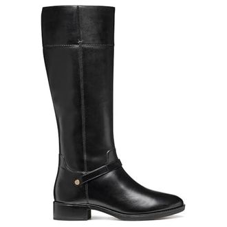 Geox D Felicity Bottes montantes pour femme, noir, 37 EU, Noir, 37 EU