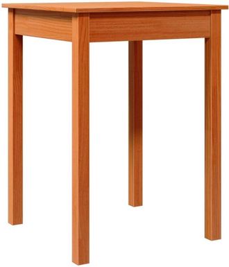 vidaXL vidaXL Esstisch Wachs Braun 55x55x75 cm Massivholz Kiefer