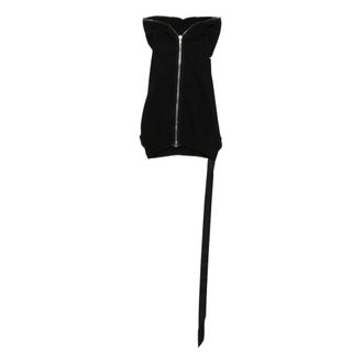 Rick Owens &Auml;rmelloses Kapuzenoberteil - - Tops - Damen - Schwarzk - XS