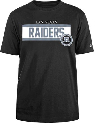 New Era LAS VEGAS RAIDERS New Era Cap NFL Regular T-Shirt High Density Ink Screenprint Front Graphic Original Team Color Unisex