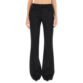 Tom Ford Elegante Schlaghose aus Wolle - - Trousers - Damen - Schwarzk - XS