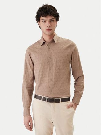 Guess Hemd M6GH18 W1713 Braun Regular Fit