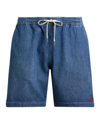 Ralph Lauren Softe Denim-Bermudas mit kleiner Pony-Stickerei, Classic Fit in