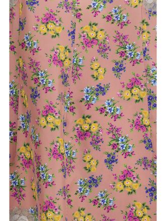 Dolce & Gabbana Womens Slip Dress Fiorellini Pink Silk F.pink