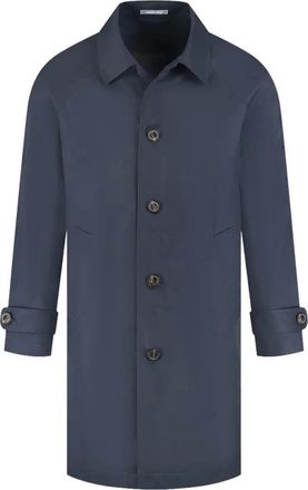 Michael Kors Trench-coat simple boutonnage - Homme - Manteaux - Bleu - Taille: L