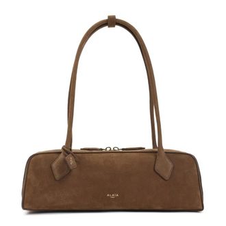 Alaia Alaia Hobo Bags - Teckel Medium Brown Shoulder Bag - Gr. unisize - in Grau - f&uuml;r Damen