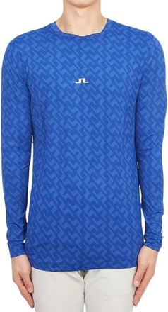 J.Lindeberg Thor Manches Longues - Homme - Sport - Bleu - Taille: L