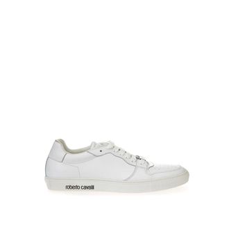 Roberto Cavalli Wei&szlig;e Leder Low-Top Sneakers - - Shoes - Damen - Wei&szlig; - 36 EU