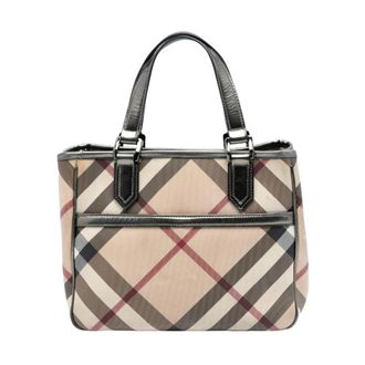 Burberry Sac cabas classique Pre-owned - Femme - Pre-owned - Beige - Taille: ONE Size