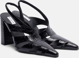 Alaia Alaïa Slingback-Pumps Cut Out aus Leder