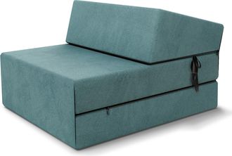 FDM Klappmatratze Suzi 70x200 cm Kaltschaum Gästematratze Höhe 14 cm Härtegrad H3 Öko-Tex Allergikergeeignet Bezug Trinity Waschbar türkis