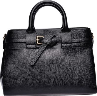 Isabella Rhea Schwarz Rindsledertasche