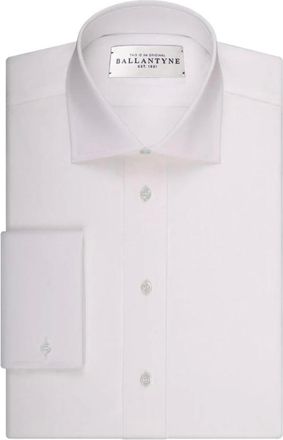 Ballantyne Homme, Chemises, Blanc, Taille: S Chemise &Eacute;l&eacute;gante en Coton avec Col &agrave; Revers