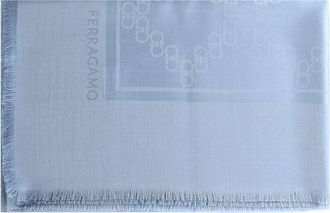 Ferragamo Femme, Accessoires, Bleu, Taille: ONE Size Silky Scarf