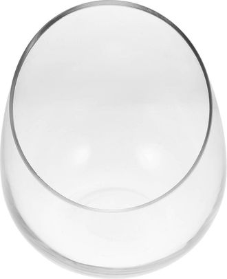 Angoily Schr&auml;g Geschnittene Glasvase f&uuml;r Hydroponik und Sukkulenten Kleine Dekorative Pflanzenschale Stabiles Glas mit Basis Moderne Tischdeko f&uuml;r B&uuml;ro Wohnzi