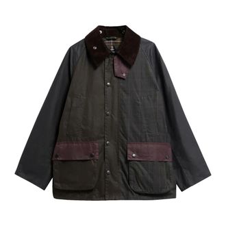 Barbour Patchwork Oversized Bedale Wachsjacke - - Jackets - Herren - Gr&uuml;n - XL