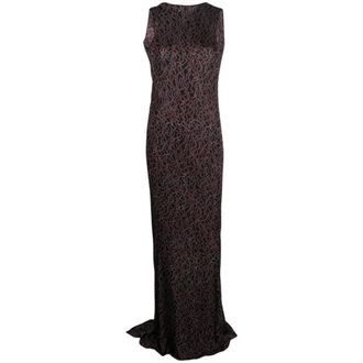 Vitelli Bodenlanges Kleid mit Drapierungsdetails - - Dresses - Damen - Schwarzk - M