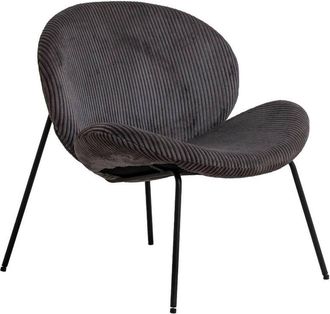 Made In Meubles Made In Meubles - Fauteuil en velours rond gris Kanoa