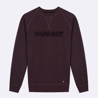 Faguo Sweat col rond bordeaux fonc&eacute; Parfait
