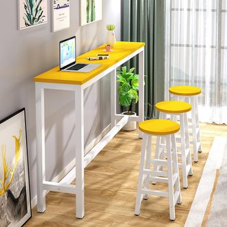 Generic Kleiner K&uuml;chentisch, Bartisch mit 2 Hockern, Stehtisch mit Metallgestell, hoher Tisch f&uuml;r Bar, Kneipe, Esszimmer, kleine R&auml;ume, schmale R&auml;ume