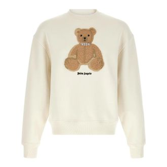 Palm Angels Bear Sweatshirt - - Sweatshirts & Hoodies - Herren - Wei&szlig; - M