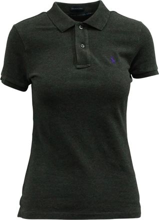 Ralph Lauren polo en coton à logo Polo Pony - Gris