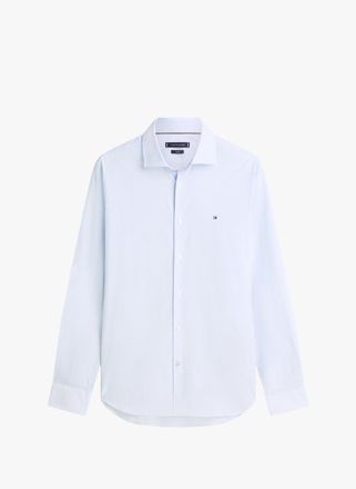 Tommy Hilfiger Chemise droite en coton organique m&eacute;lang&eacute;