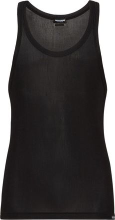 Dsquared2 haut sans manches &agrave; plaque logo - Noir
