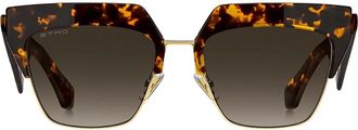 Etro Femme, Accessoires, Brun, Taille: 56 MM Lunettes de soleil Etroclub