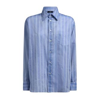 Etro Damen, Blusen & Hemden, Blau, SGr&ouml;&szlig;e