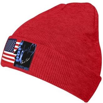 Generic Bonnet Tricoté Espoir pour Une Sensibilisation À LArthrite Juvénile en Amérique Coupe-Vent Bonnet Hiver Chaud Tricot Épais Chapeau Tricoté pour Cyclis