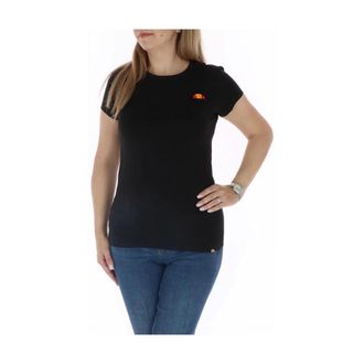 Ellesse Femme, Tops, Noir, Taille: 40 FR Tee-shirt noir imprim&eacute; col rond