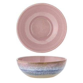 Bloomingville Schale Paula in der Farbe Rose aus Steingut, Volumen: 525ml, 5x16,5 cm, 82060928