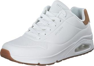 Skechers Mens UNO-Suited on AIR Sneaker, White, 10.5