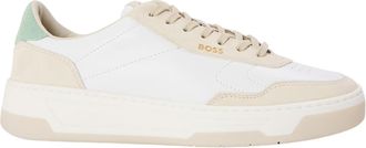 HUGO BOSS Baltimore Sneaker f&uuml;r Damen, Leder, niedrig geschnitten (Wei&szlig;)