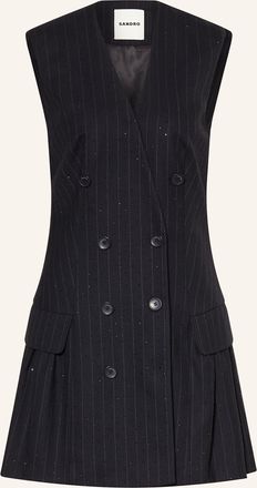 Sandro Sandro Kleid Mit Schmucksteinen blau