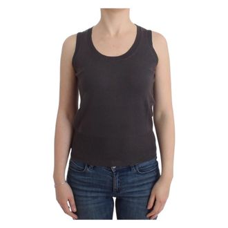 John Galliano &Auml;rmelloses Braunes Stricktop - - Tops - Damen - Braun - S