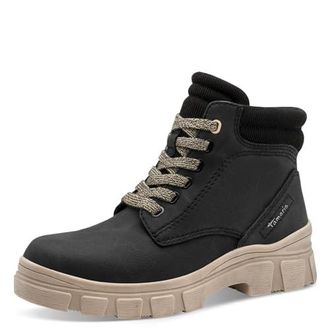 Tamaris Bottines plates en dentelle pour femme 1-25913-45 - Noir - Taille 40 EU, Noir, 40 EU