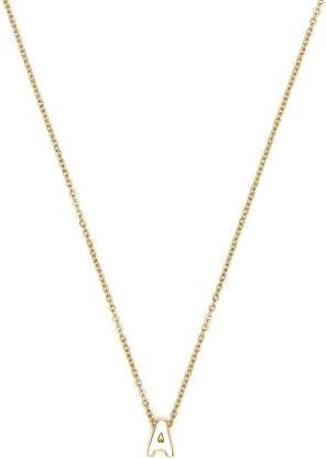 Luxenter Collier Alphabet finition or 18 carats - Lettre A, Mediano, Métal, Sans pierre précieuse