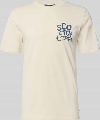 Scotch & Soda Regular Fit T-Shirt mit Logo-Print