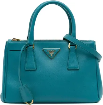 Prada sac à bandoulière Lux Galleria médium (2010-2025) - Bleu