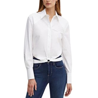 Karl Lagerfeld Femme, Blouses et Chemises, Blanc, Taille: 40 FR Cotton Shirt