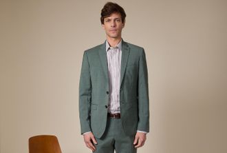 Bexley Veste Lazare - Costume homme vert tilleul