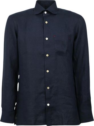 Kiton Homme, Chemises, Bleu, Taille: 3XL Chemise &agrave; col pointu