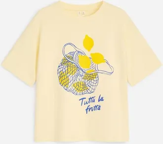 Arket Oversize-T-Shirt -Gelb