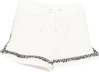 sacai Femme, Shorts, Blanc, Taille: 36 FR Tweed Shorts
